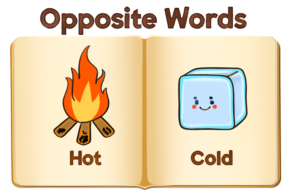 Printable Opposites Flashcards for Kids – govincards.com