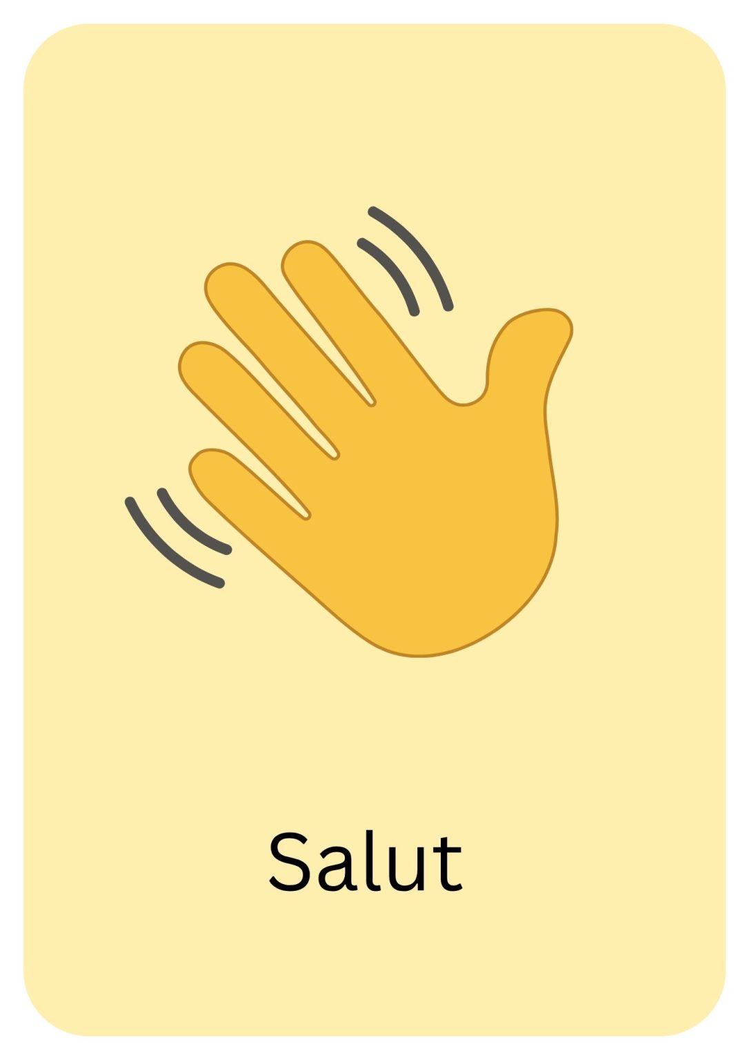 Printable French Greetings Flashcards for Kids – govincards.com