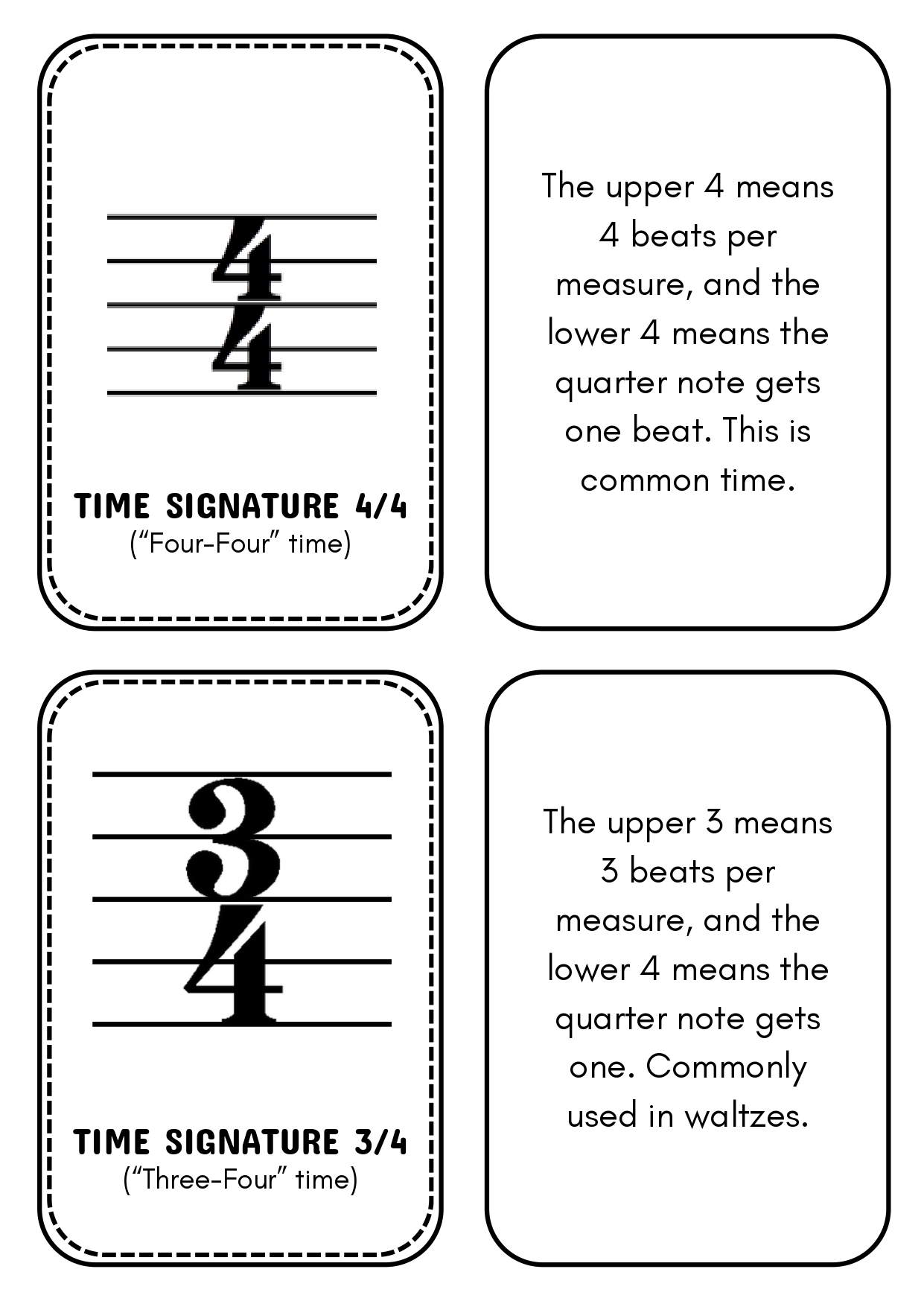 Printable Music Flashcards – govincards.com