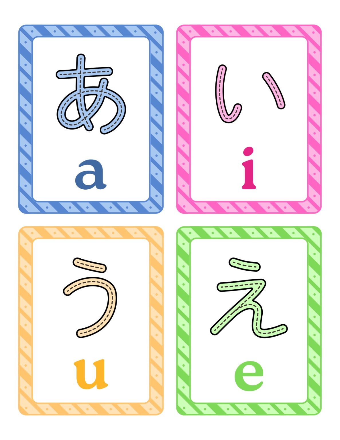 Printable Hiragana Flashcards – govincards.com