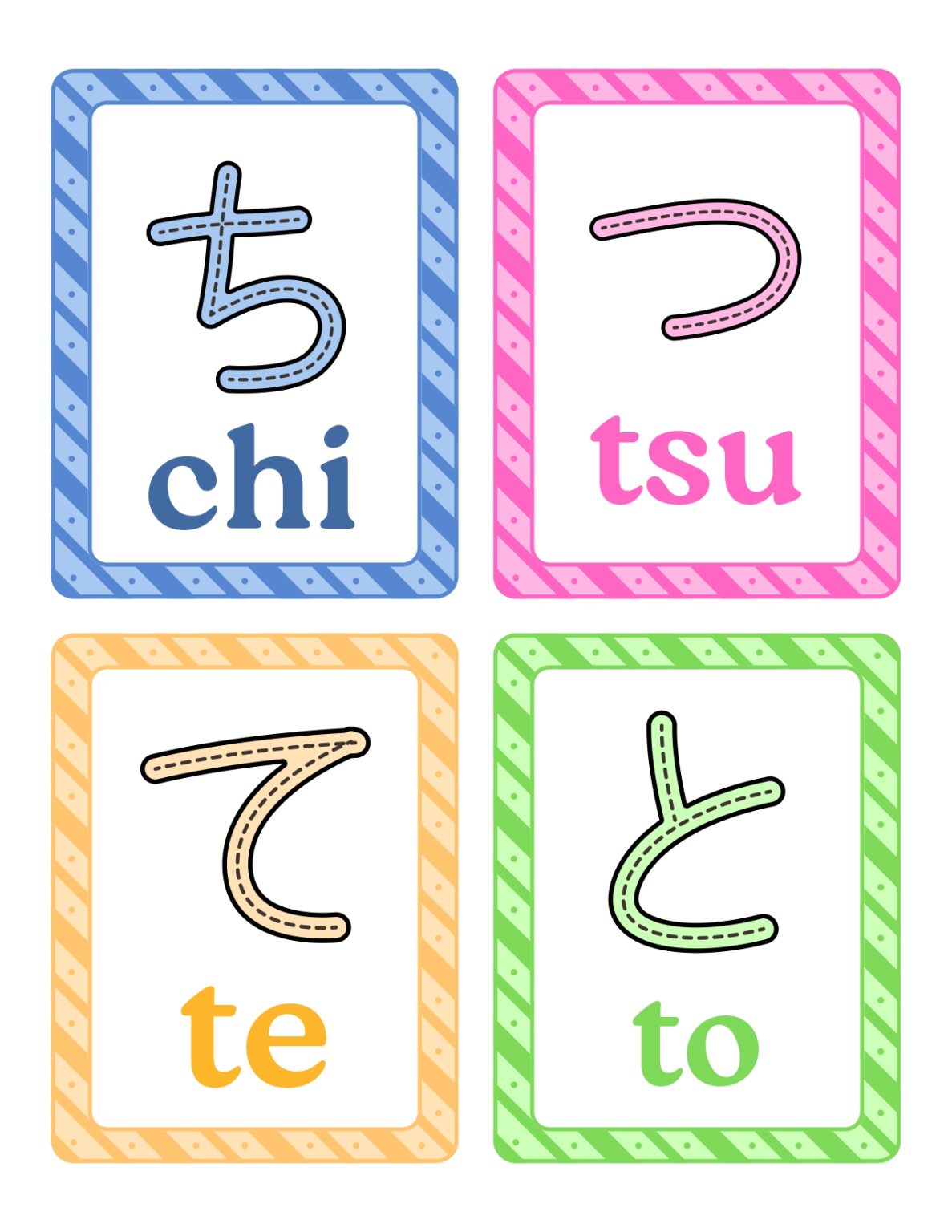 Printable Hiragana Flashcards – govincards.com