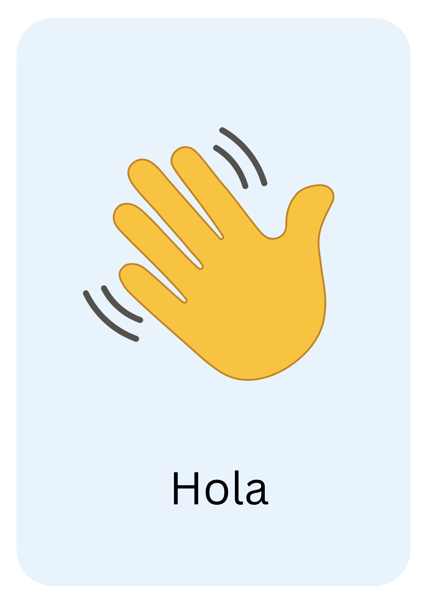 Spanish Greetings Flashcards - govincards.com