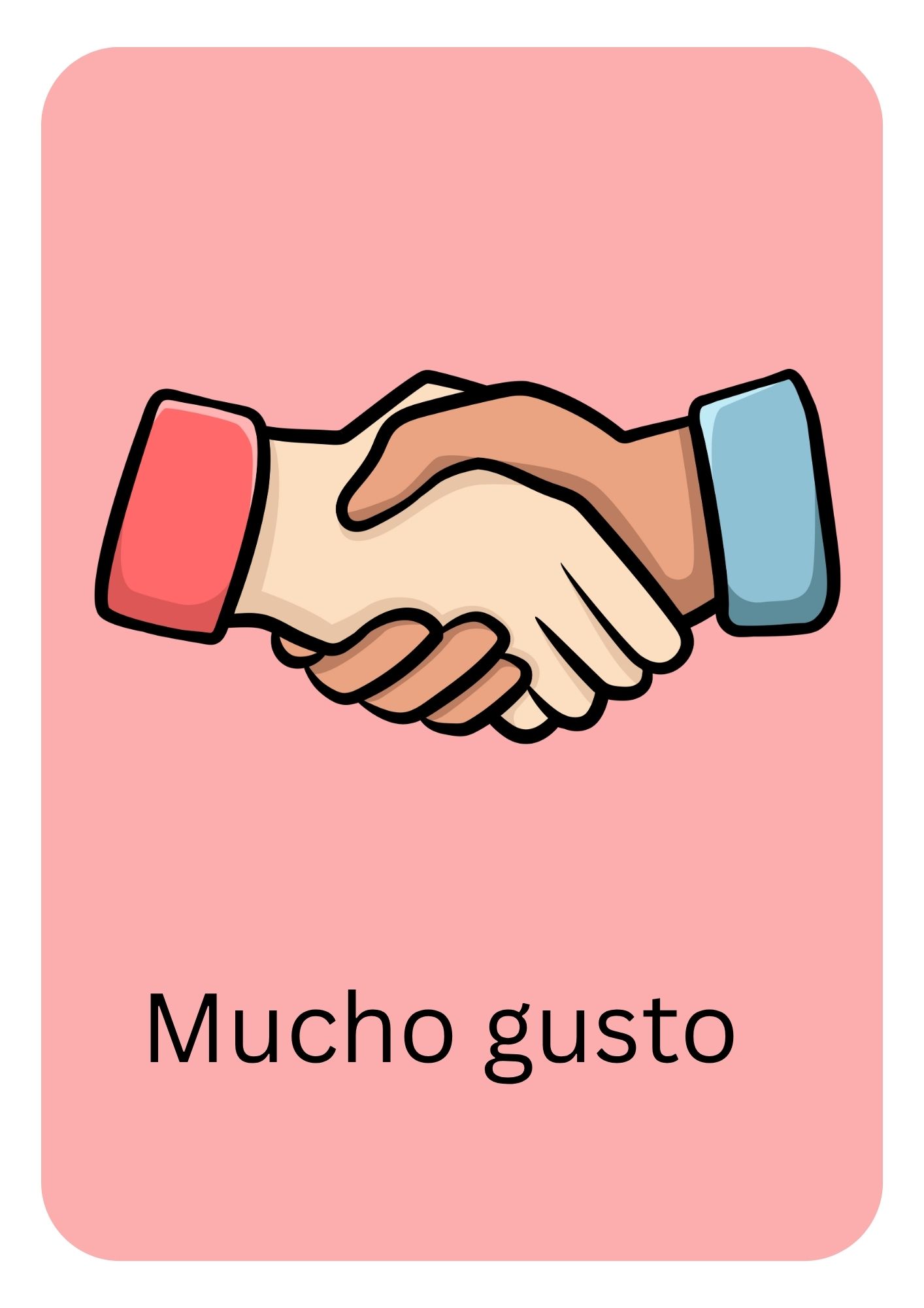 Spanish Greetings Flashcards - govincards.com