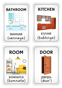 Printable Russian Vocabulary Flashcards for Kids – govincards.com