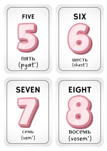 Printable Russian Vocabulary Flashcards for Kids – govincards.com