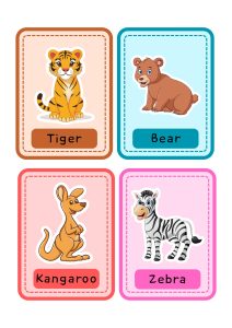 Wild Animals Flashcards for Kids - govincards.com