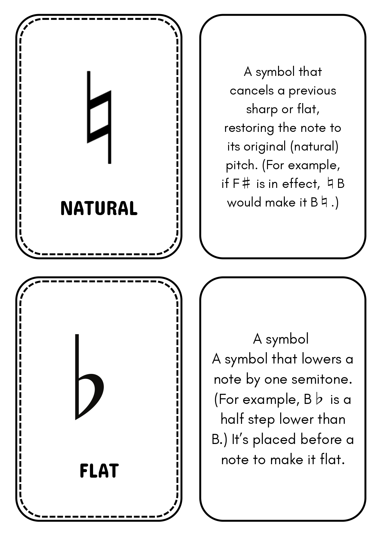 Printable Music Flashcards – govincards.com