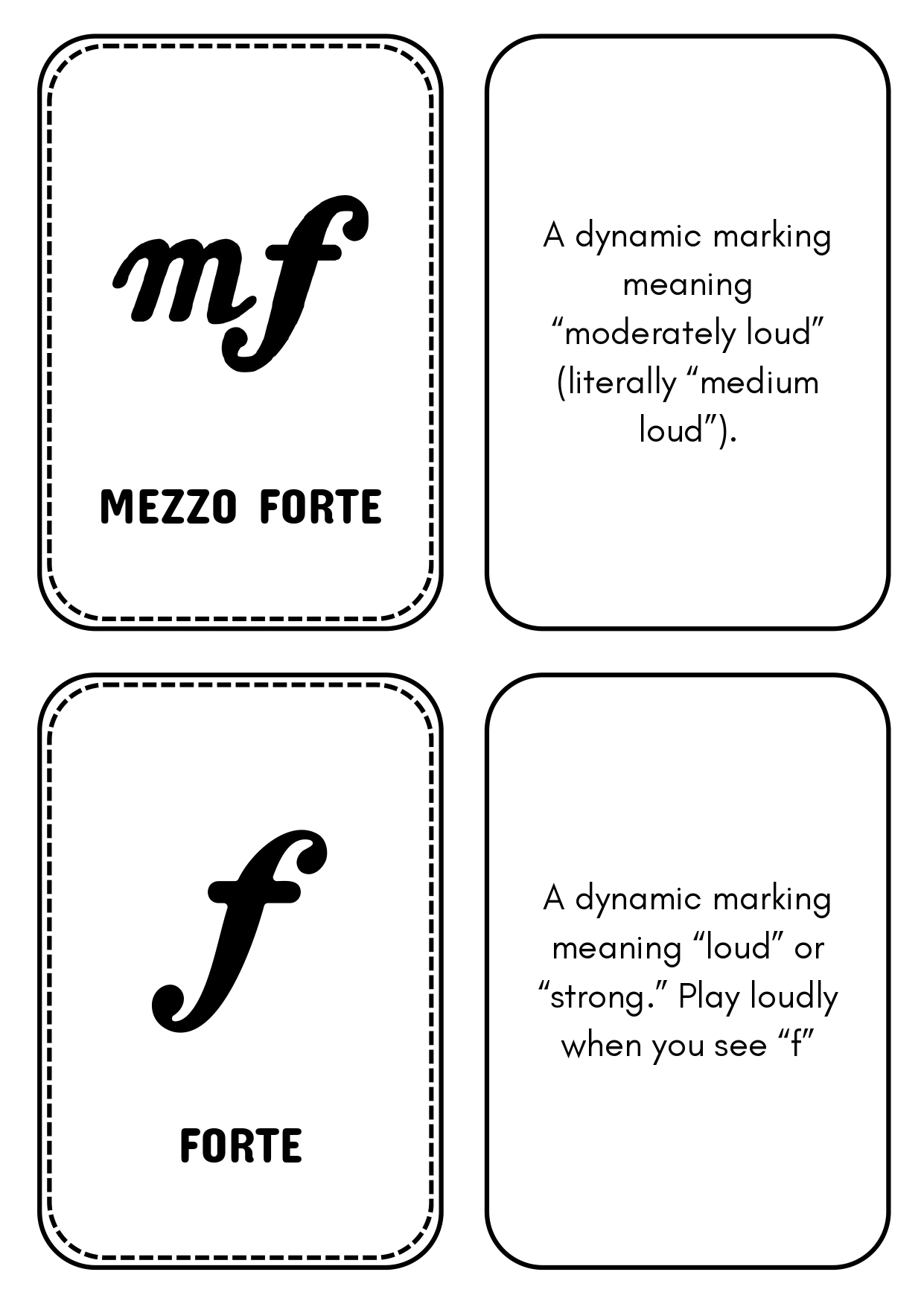Printable Music Flashcards – govincards.com
