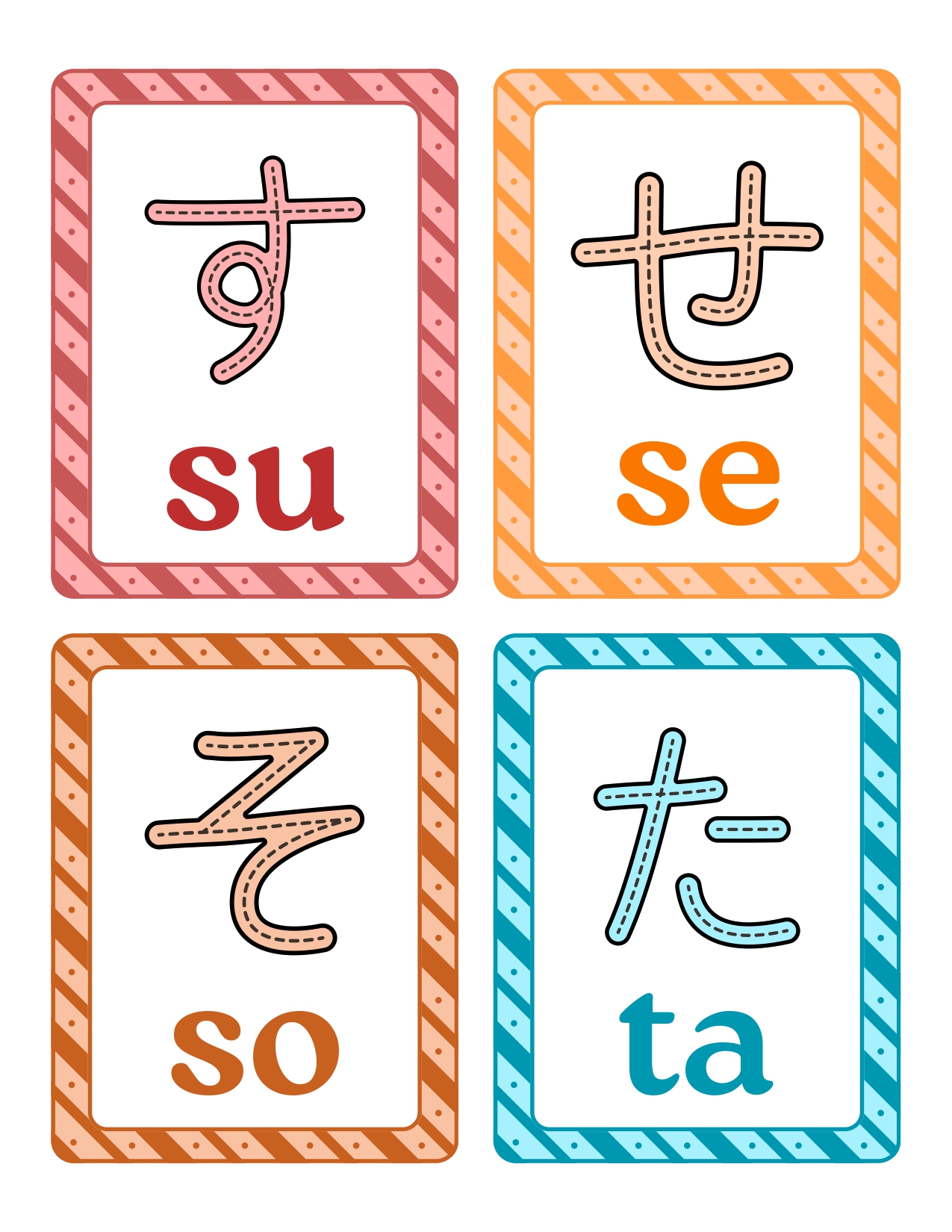 Printable Hiragana Flashcards - govincards.com