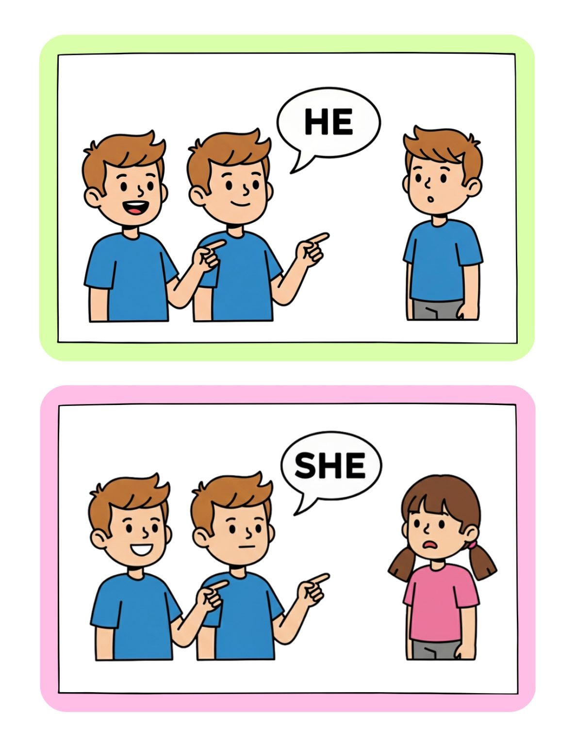Printable Personal Pronoun Flashcards – govincards.com