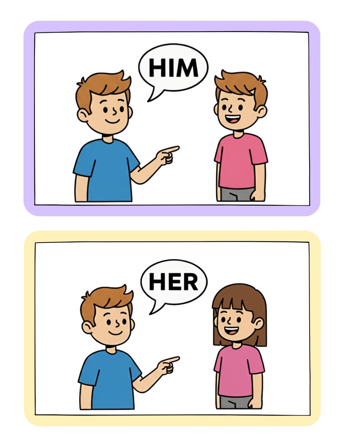 Printable Personal Pronoun Flashcards - govincards.com