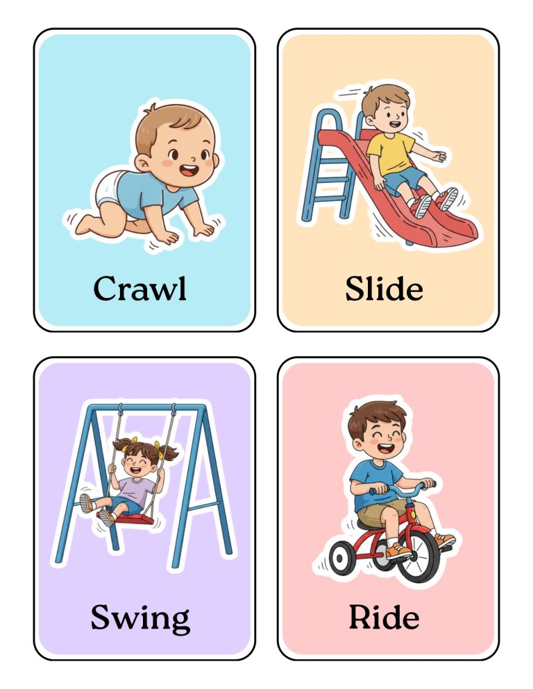 Printable Activity Flashcards for Kids – govincards.com