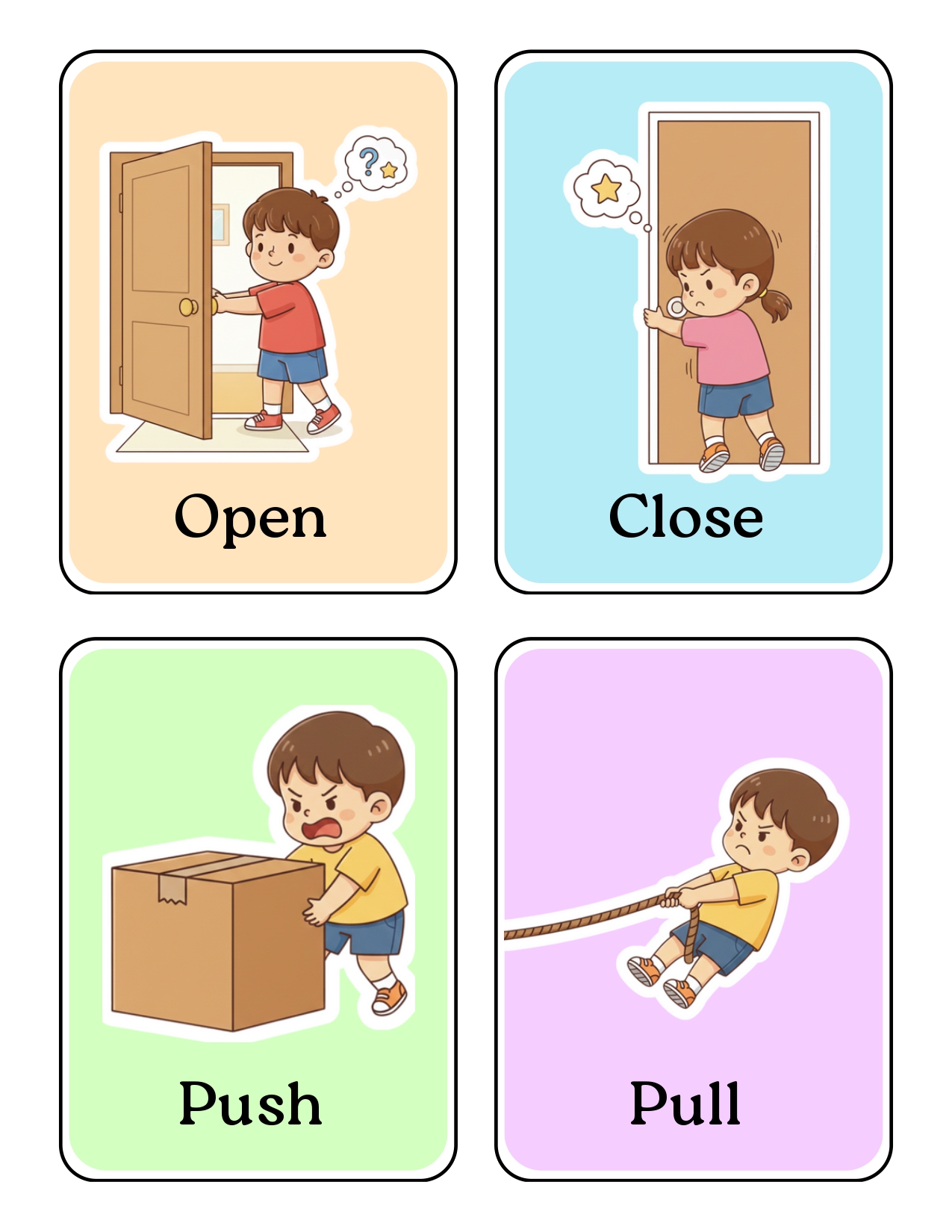 Printable Activity Flashcards for Kids - govincards.com